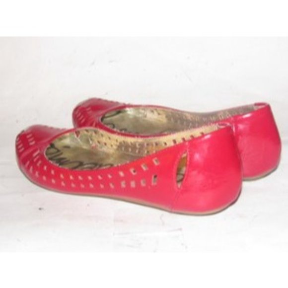 Sam Edelman | Shoes | Sam Edelman Red Patent Leather W Snakeskin Accent ...